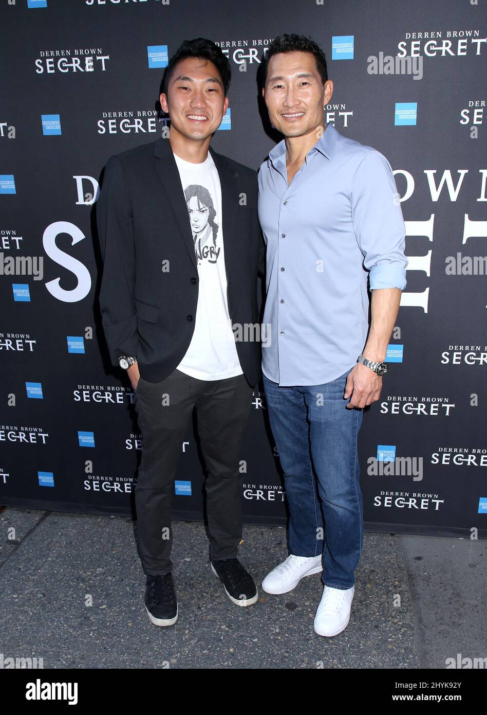 Daniel Dae Kim & son Zander Kim attending the Derren Brown: Secret ...
