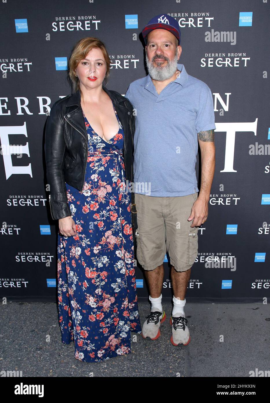 Amber Tamblyn & David Cross attending the Derren Brown: Secret Broadway ...