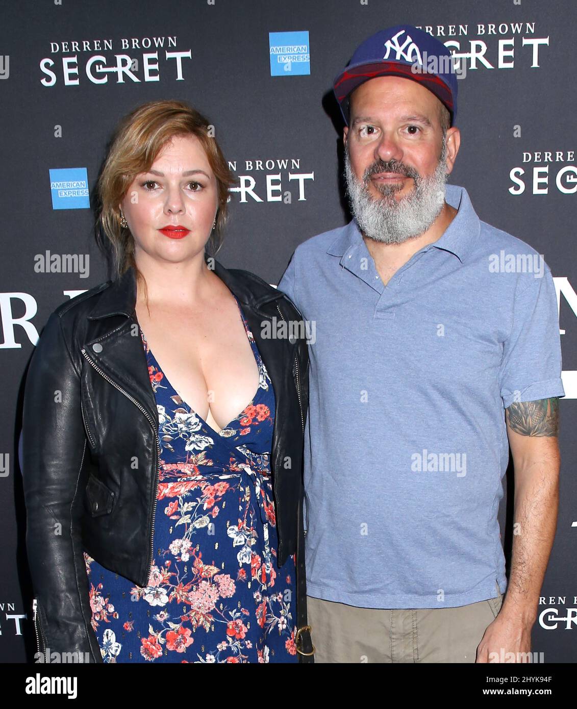 Amber Tamblyn & David Cross attending the Derren Brown: Secret Broadway ...