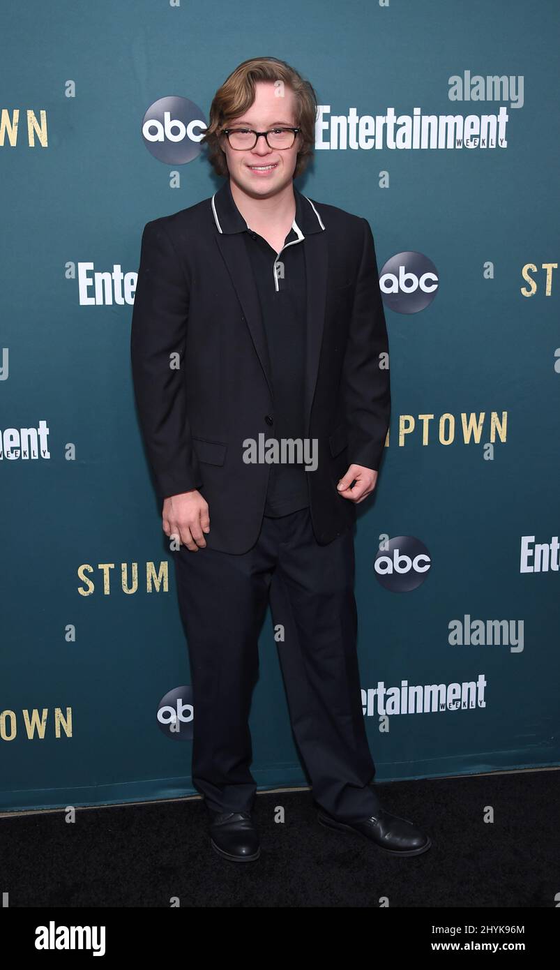 Cole Sibus attending the premiere of Stumptown in Los Angeles ...