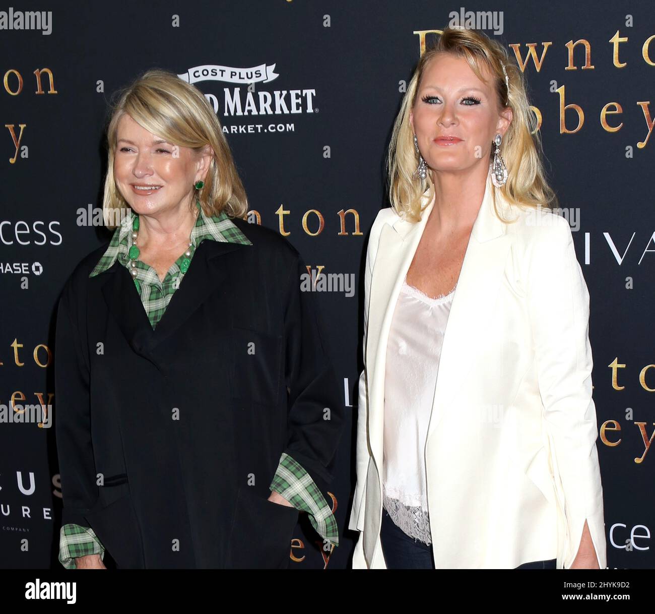 Martha Stewart & Sandra Lee attending the Downton Abbey Premiere held ...