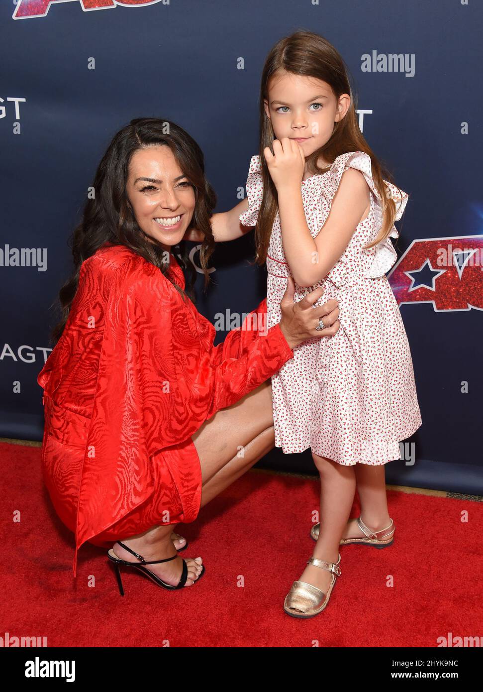 Terri Seymour and Coco Seymour-Mallon walks the carpet at the 'America ...