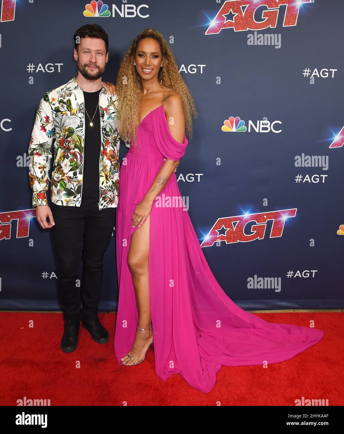 Calum Scott and Leona Lewis at America's Got Talent Season 14 Live Show ...