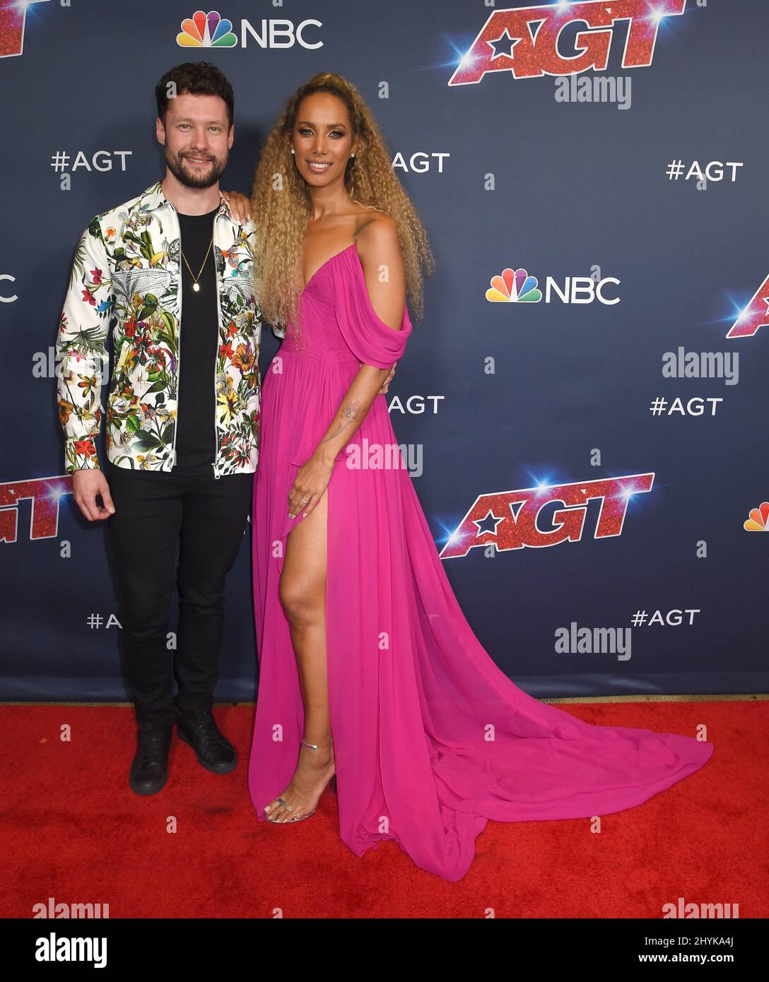 Calum Scott and Leona Lewis at America's Got Talent Season 14 Live Show ...