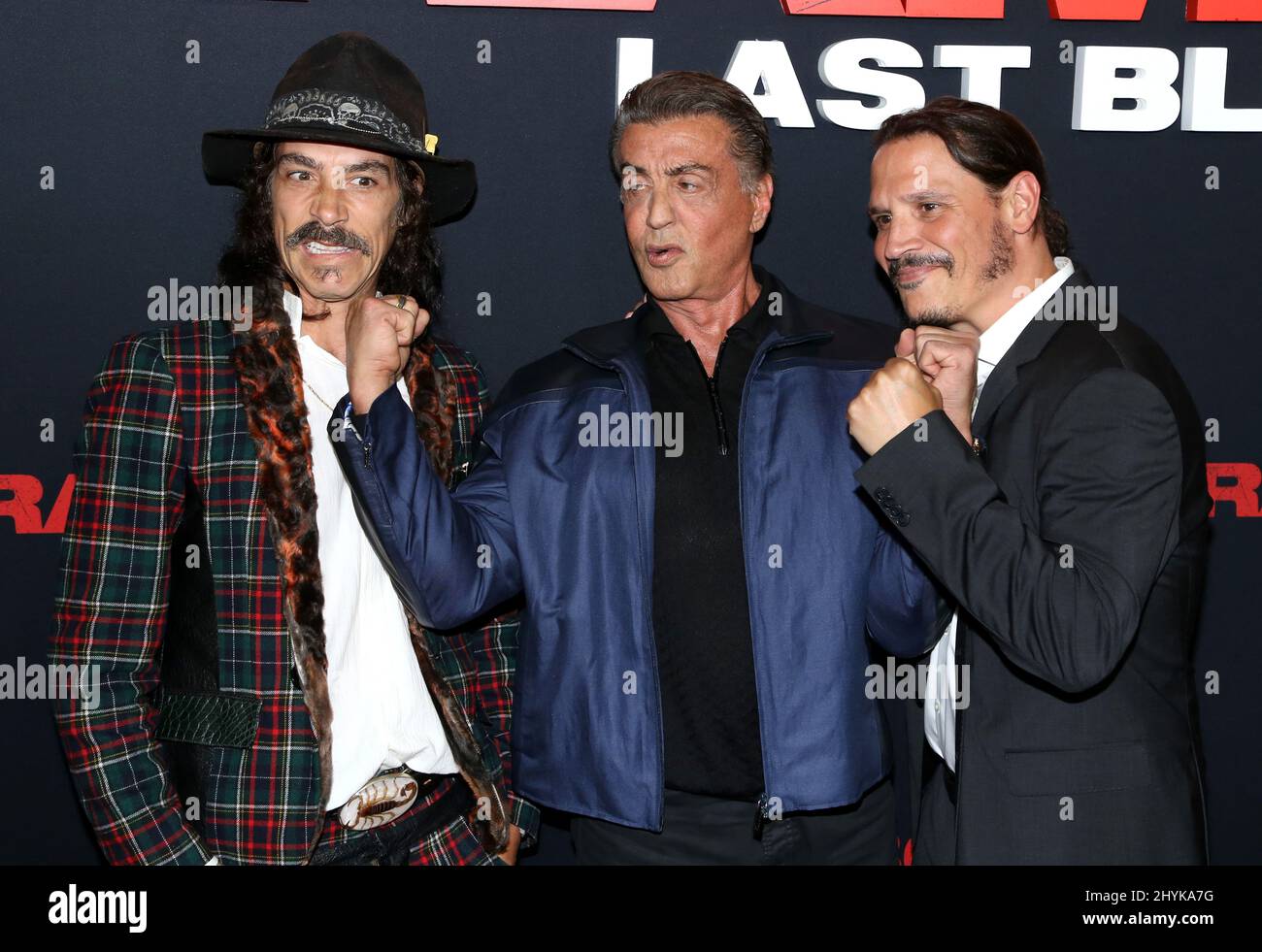 Oscar Jaenada, Sylvester Stallone & Sergio Peris-Mencheta attending the ...