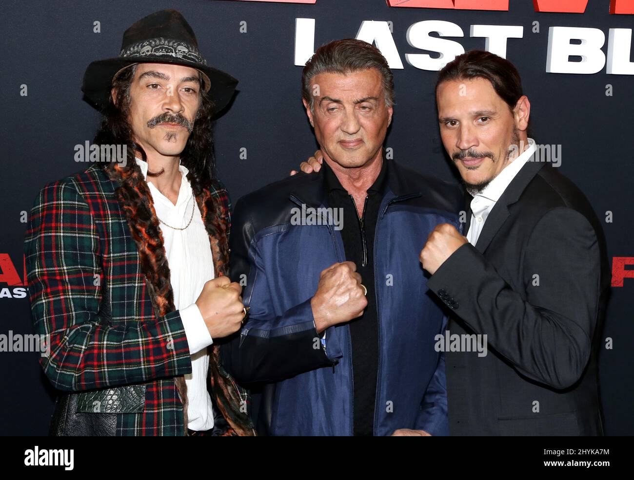Oscar Jaenada, Sylvester Stallone & Sergio Peris-Mencheta attending the ...