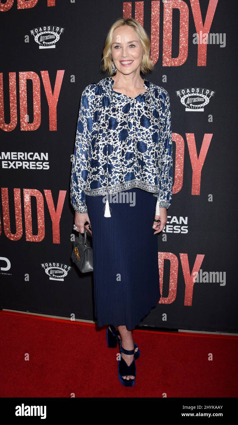 Sharon Stone at the "Judy" Los Angeles Premiere Screening held at the ...