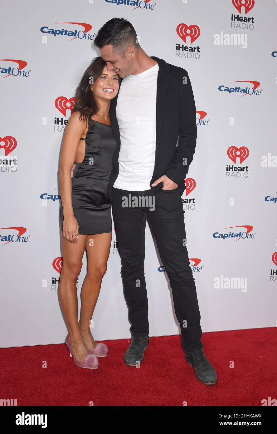Jessica Clarke and Ben Higgins at the 2019 iHeartRadio Music Festival ...