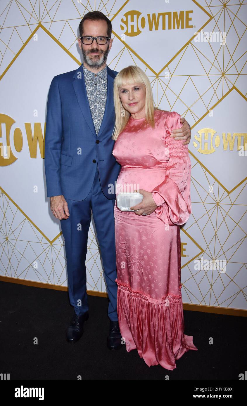 Patricia Arquette and Eric White at the Showtime Emmy Eve Celebration ...