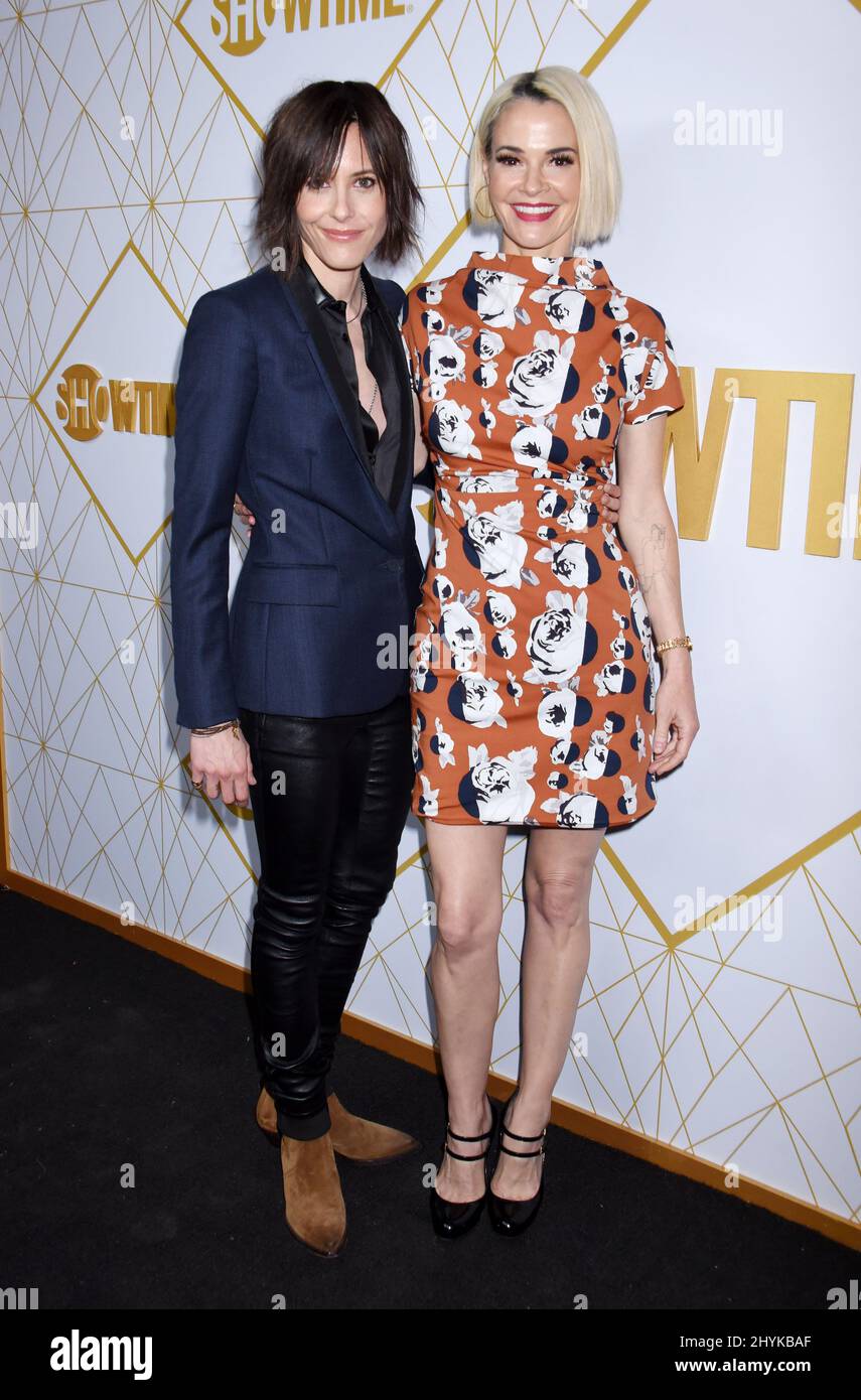 Katherine Moennig and Leisha Hailey at the Showtime Emmy Eve ...