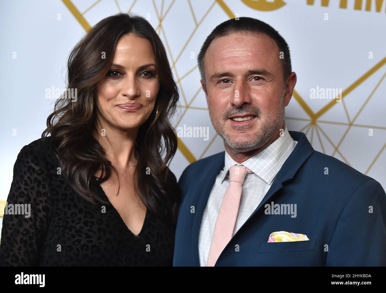 David Arquette and Christina McLarty arriving to the Showtime ...