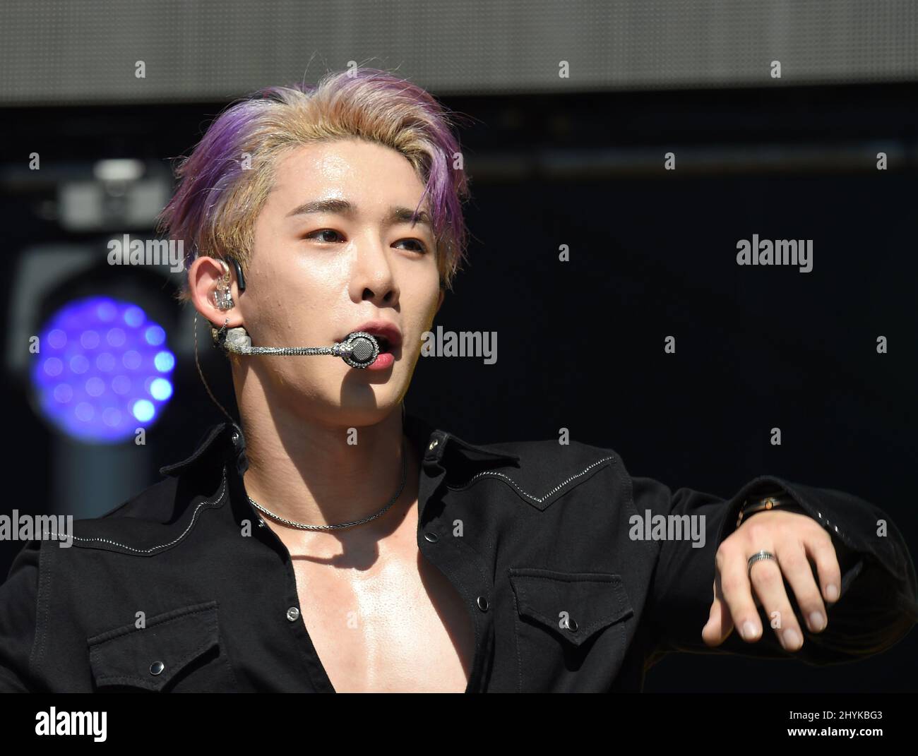 MONSTA X at the 2019 iHeartRadio Music Festival held at the T-Mobile ...