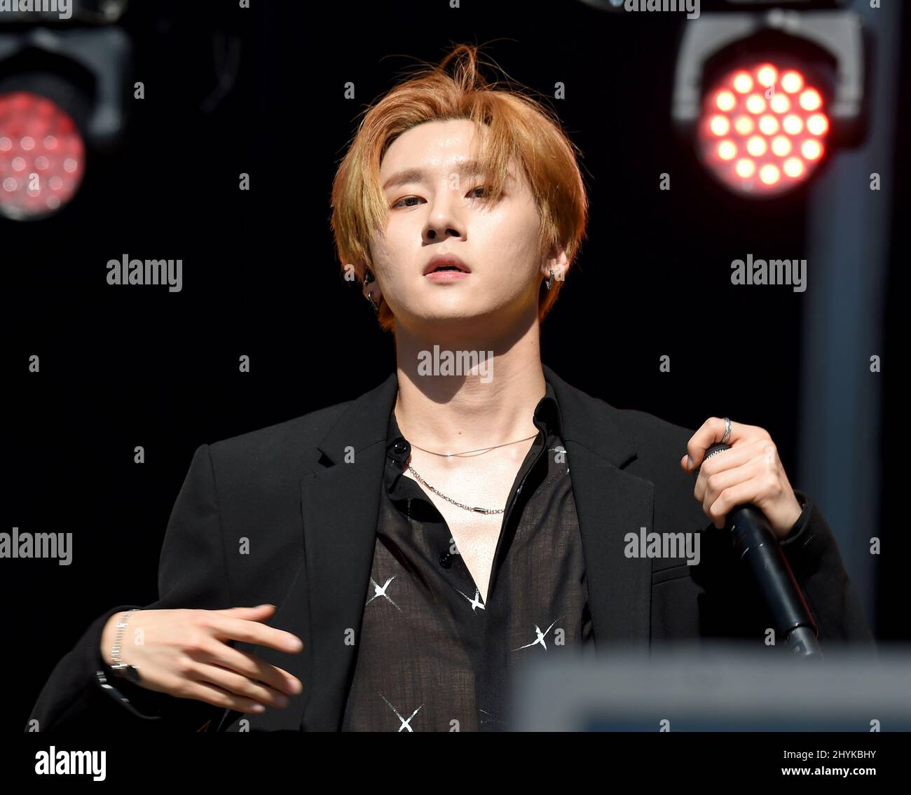 MONSTA X at the 2019 iHeartRadio Music Festival held at the T-Mobile ...