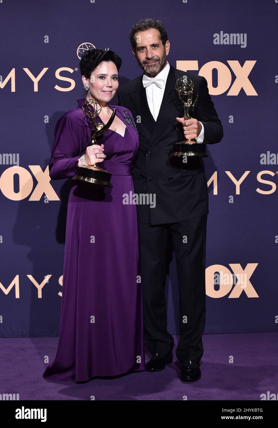 Alex Borstein and Tony Shalhoub in the press room during the 71st ...