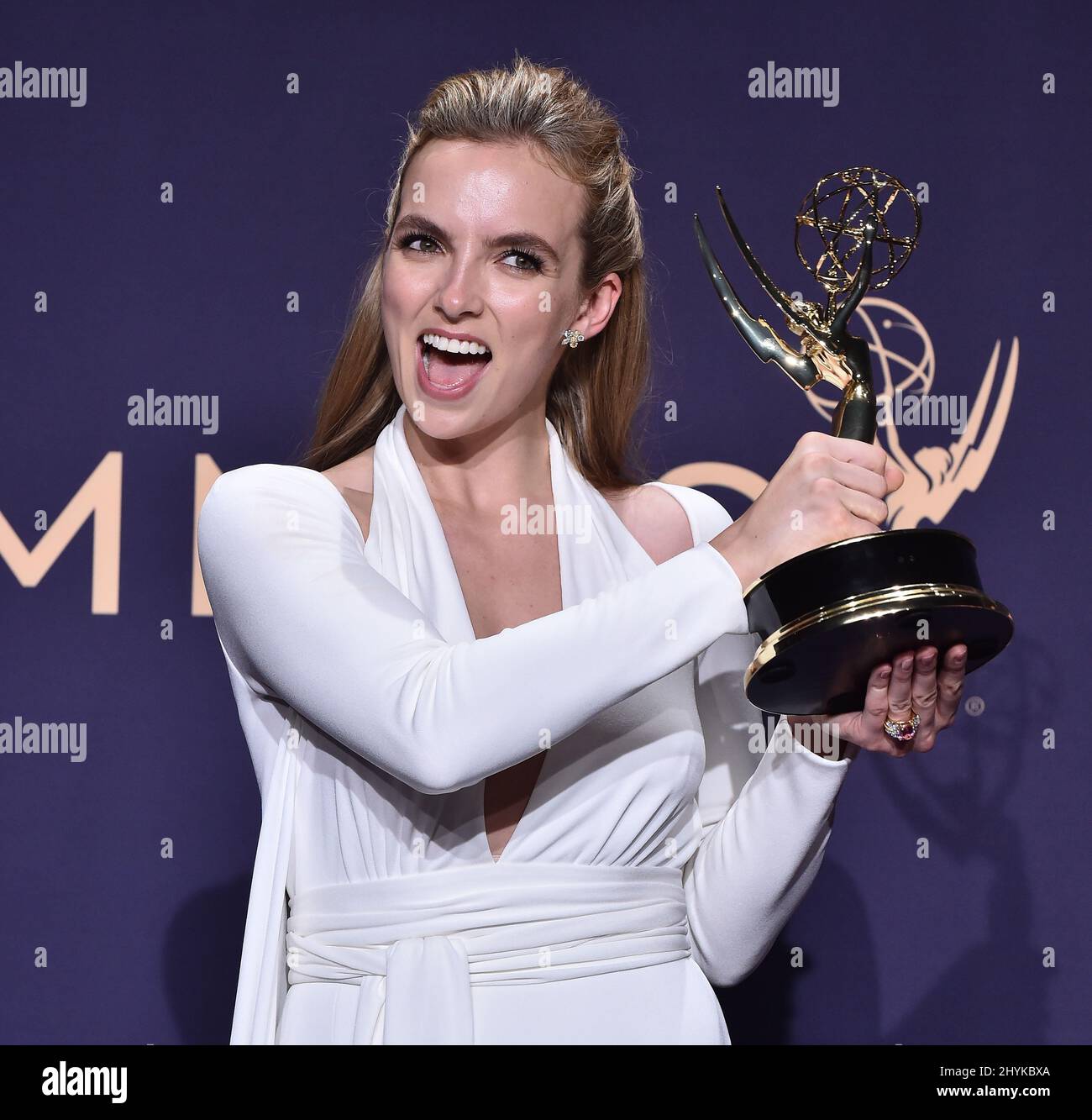 Jodie Comer in the press room during the 71st Primetime Emmy Awards ...