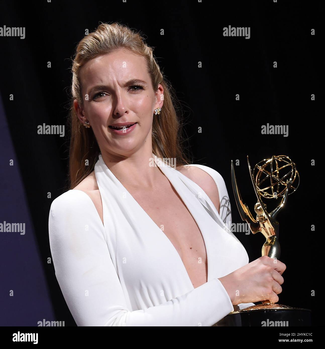 Jodie Comer in the press room during the 71st Primetime Emmy Awards ...
