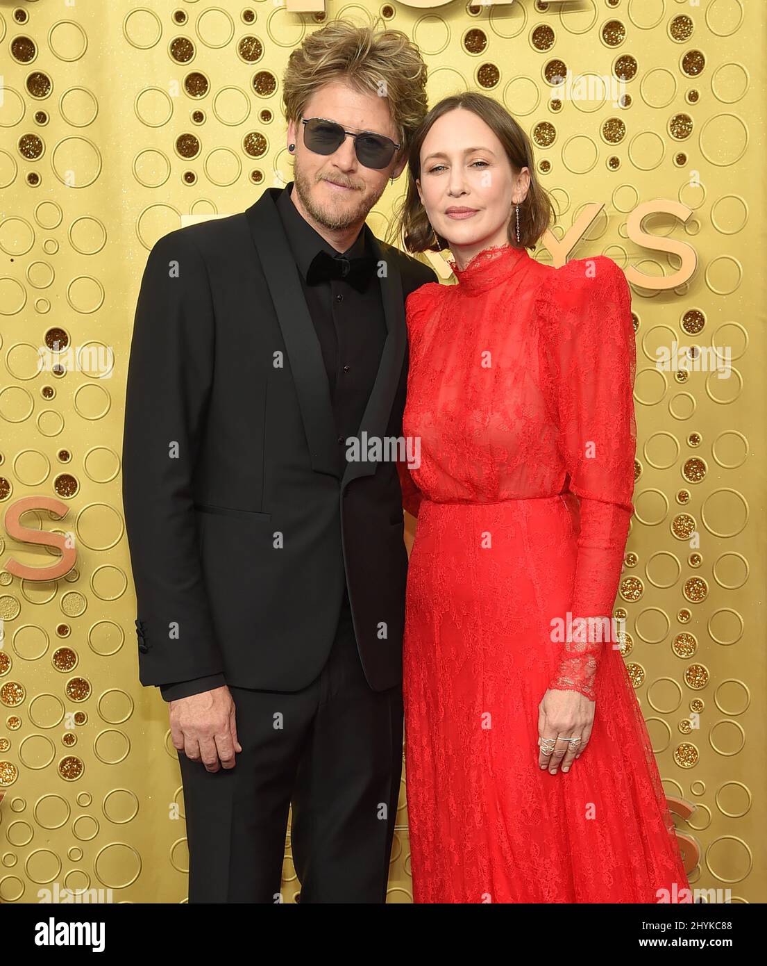 Vera Farmiga and Renn Hawkey attending the 71st Primetime Emmy Awards ...