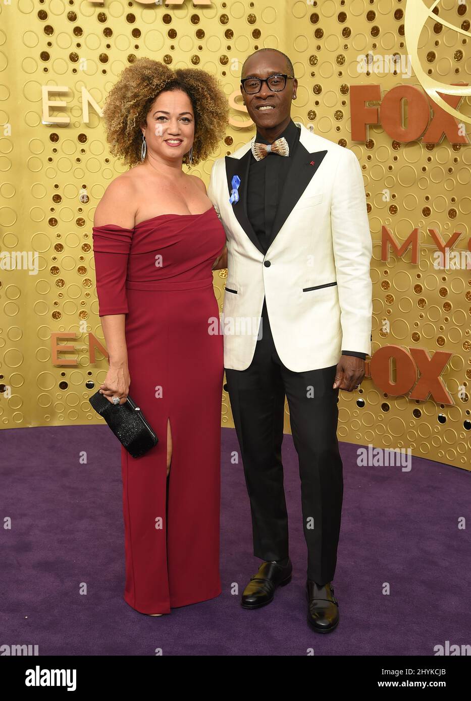Don Cheadle and Bridgid Coulter attending the 71st Primetime Emmy ...