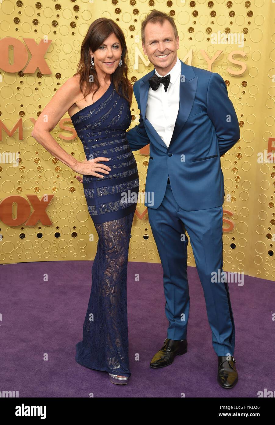 Phil Keoghan and Louise Rodrigues attending the 71st Primetime Emmy ...