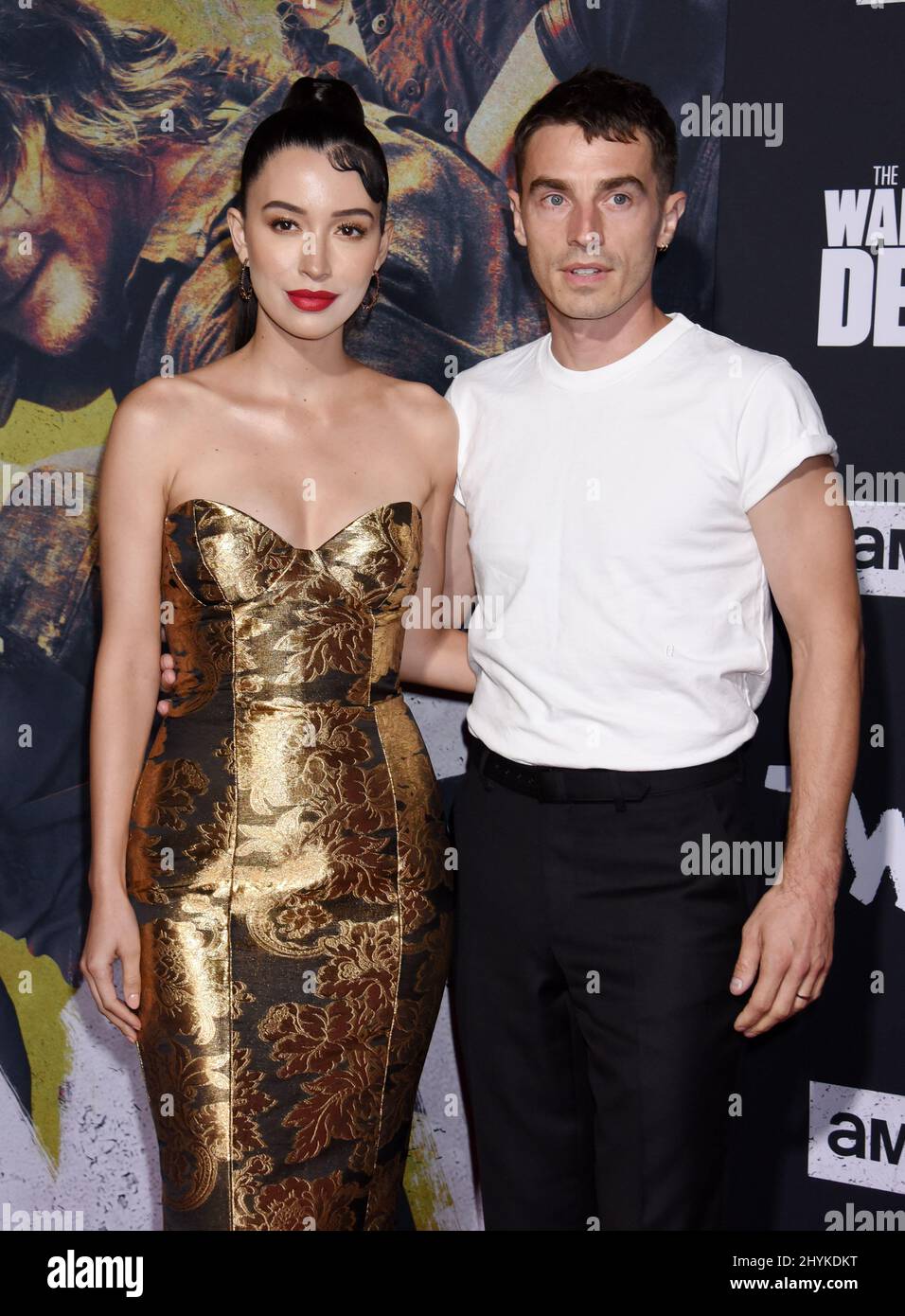 Christian Serratos and David Boyd at "The Walking Dead" Season 10 ...
