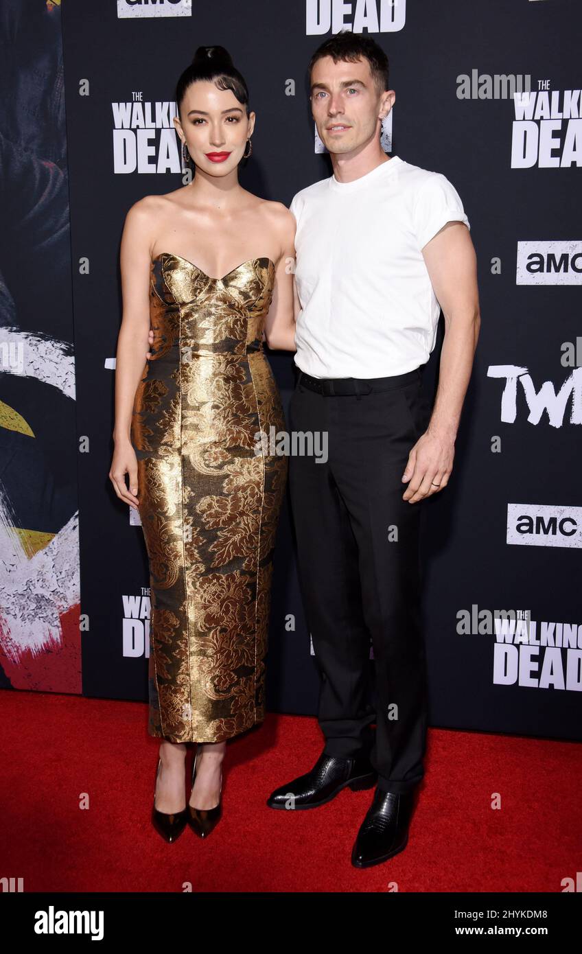 Christian Serratos and David Boyd at "The Walking Dead" Season 10 ...