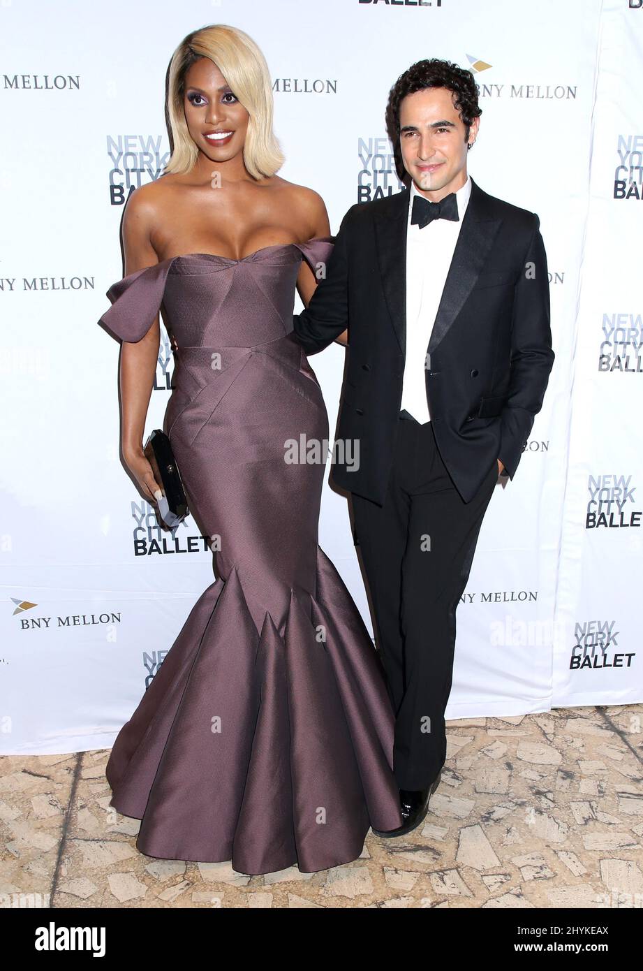 Laverne Cox & Zac Posen attending the New York City Ballet Fall Fashion ...