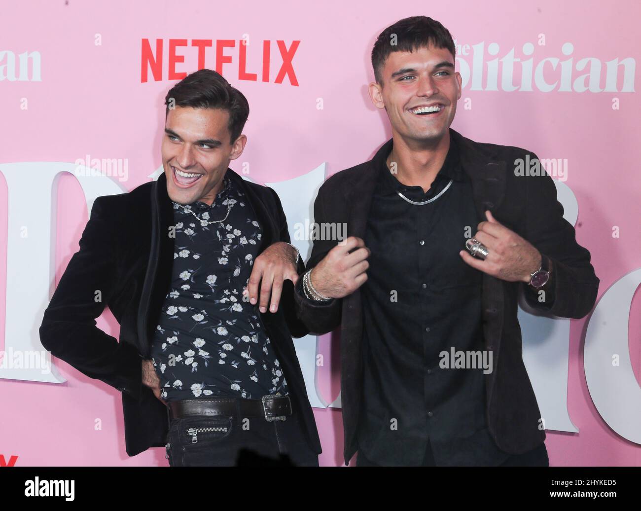 Trey Eason and Trevor Eason attending Netflix's "The Politician ...