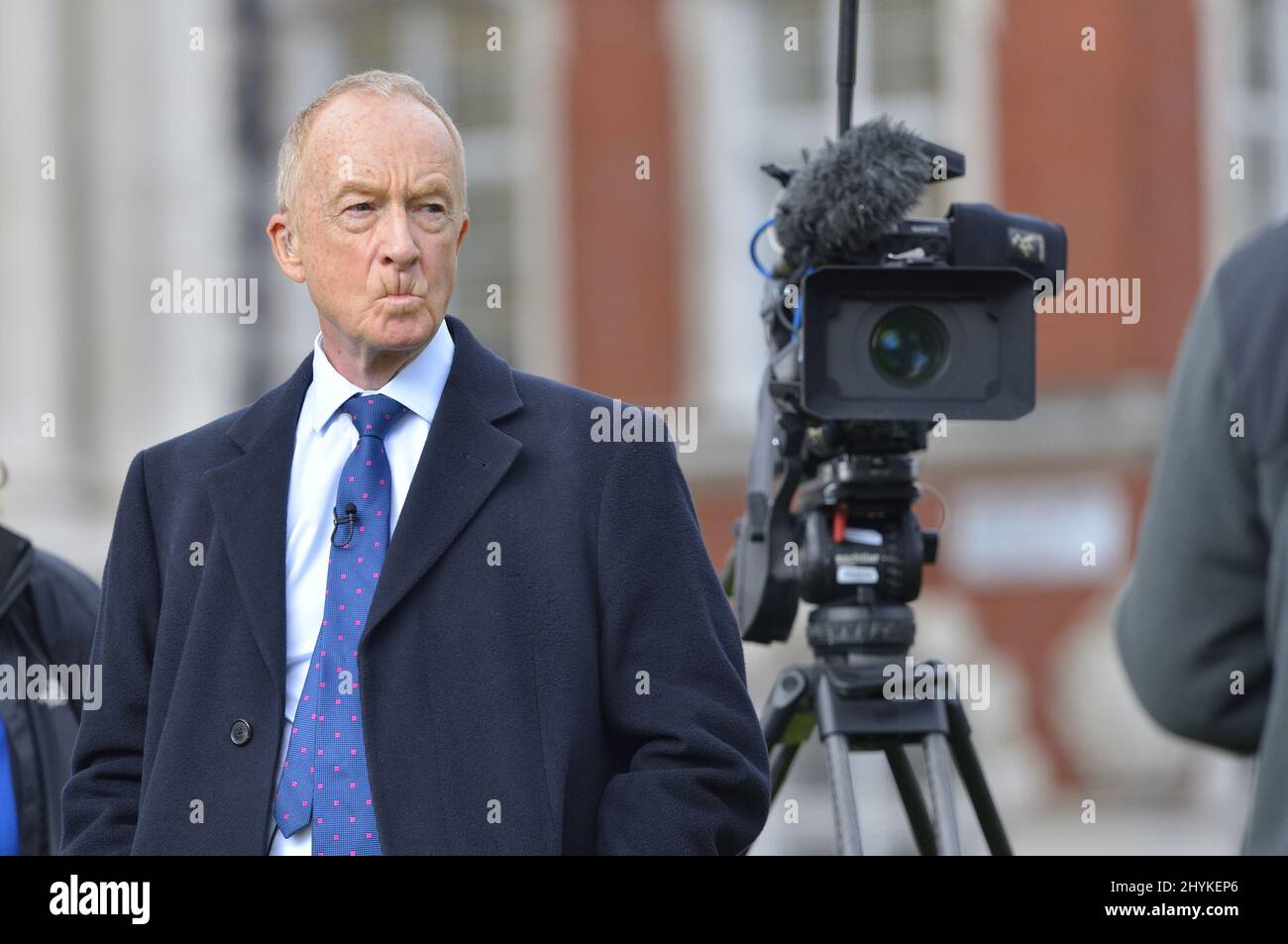 Nicholas Witchell - BBC Royal Correspondaent- reporting outside the ...