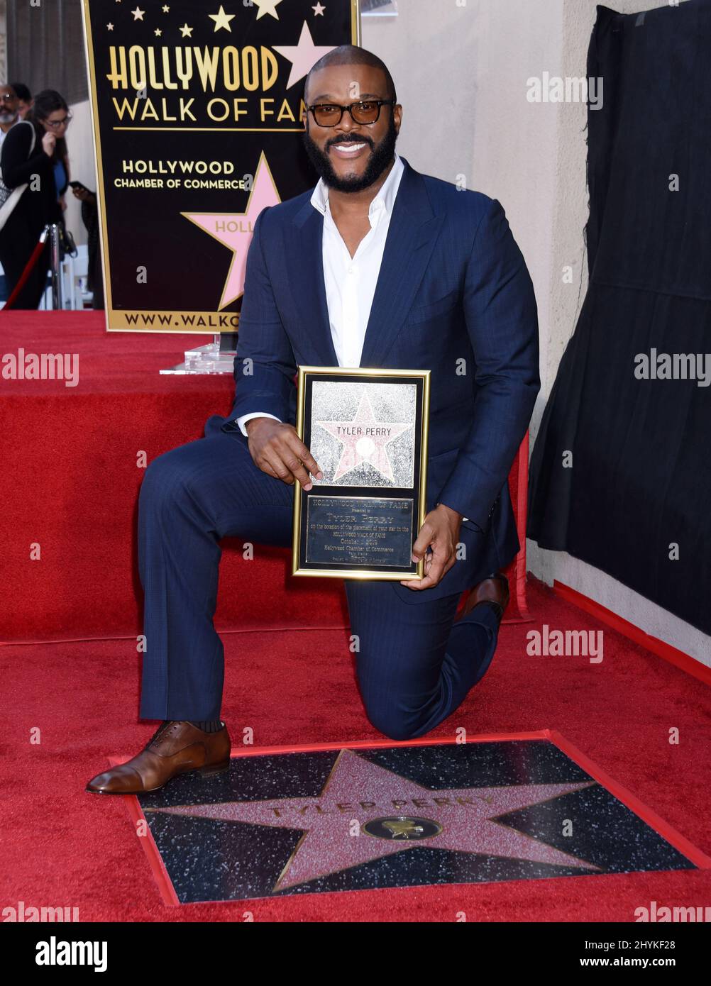 Tyler Perry at his Hollywood Walk of Fame star ceremony on October 1 ...