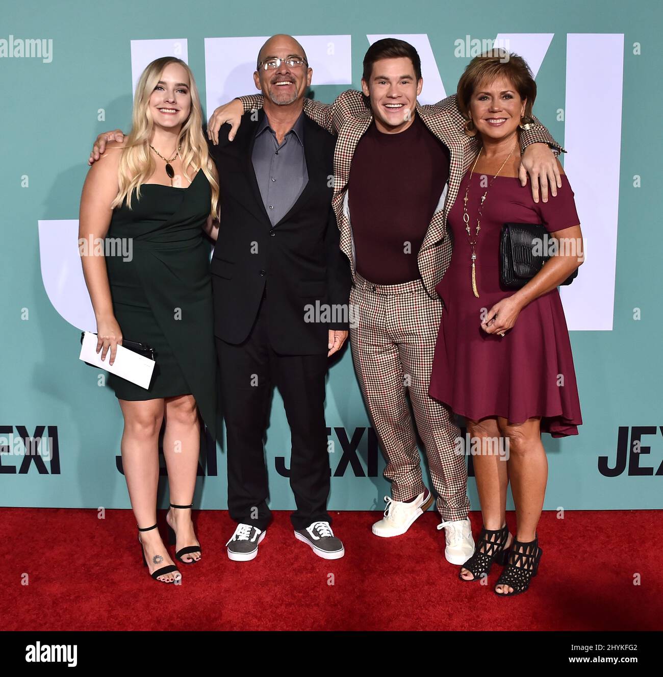Brittani DeVine, Dennis DeVine, Adam DeVine and Penny DeVine arriving ...