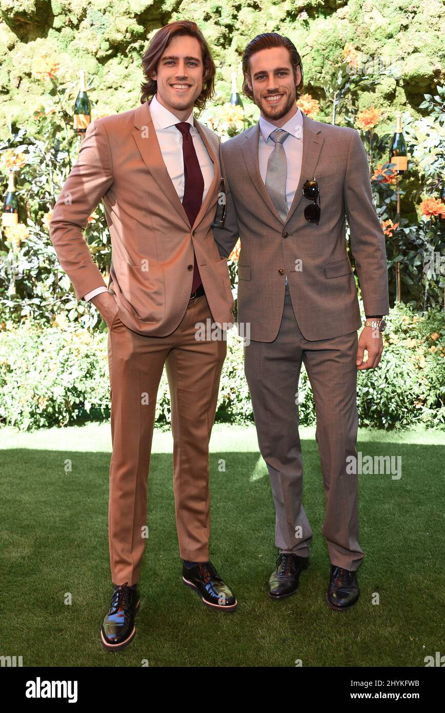 Jordan Stenmark and Zach Stenmark arriving to the Veuve Clicquot Polo ...