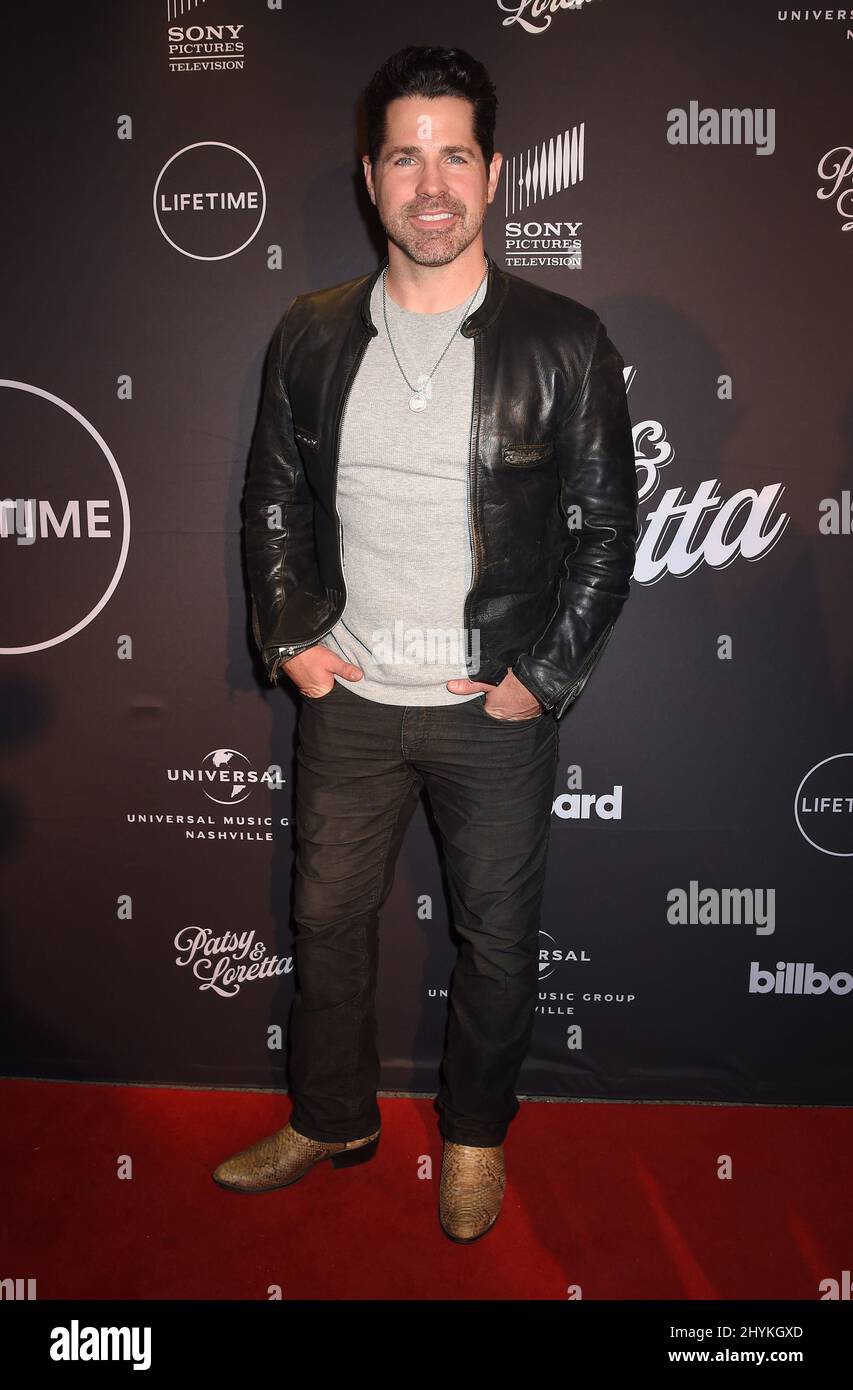 JT Hodges at the Lifetime special screening and conversation for "Patsy ...