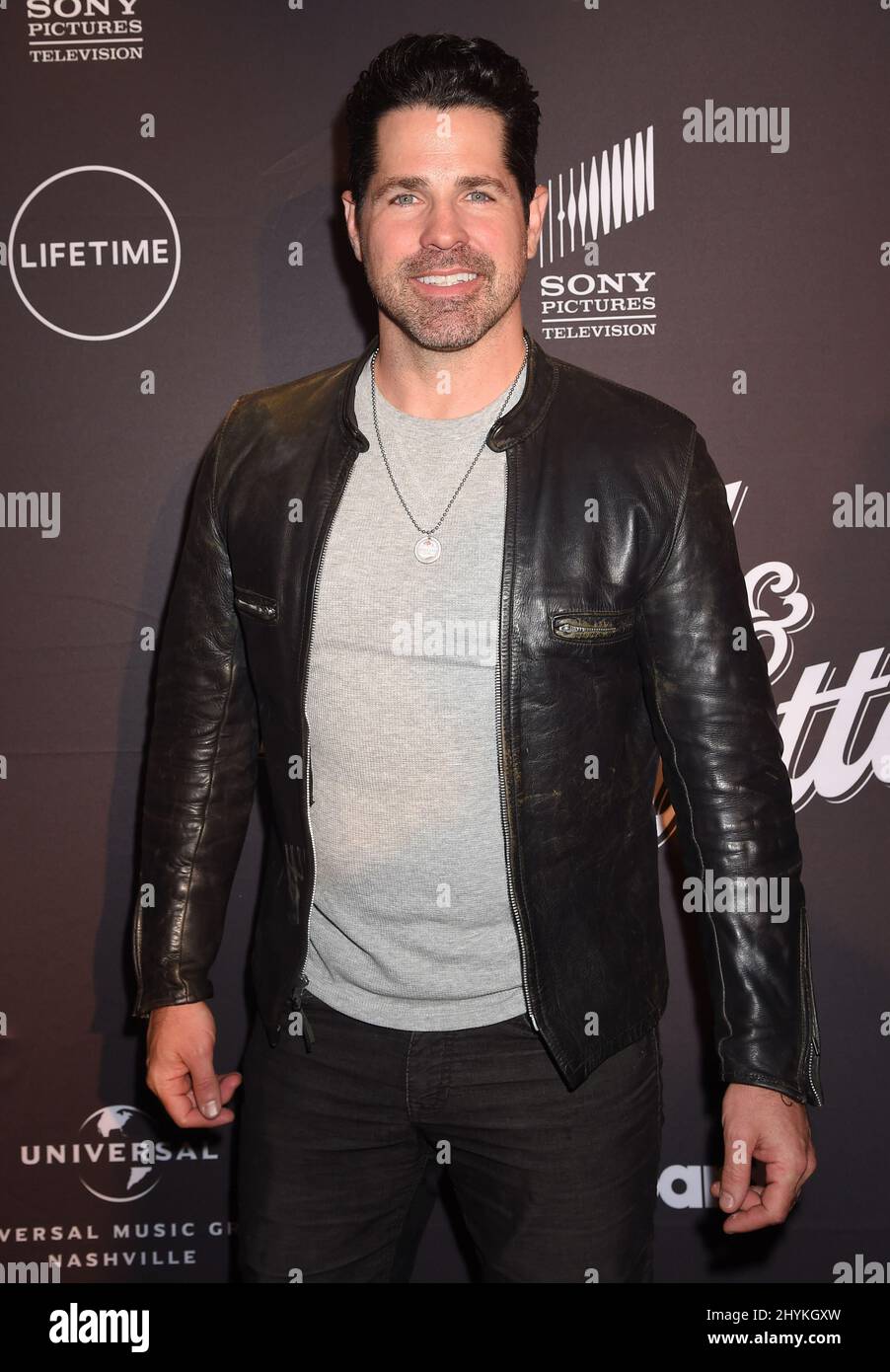 JT Hodges at the Lifetime special screening and conversation for "Patsy ...