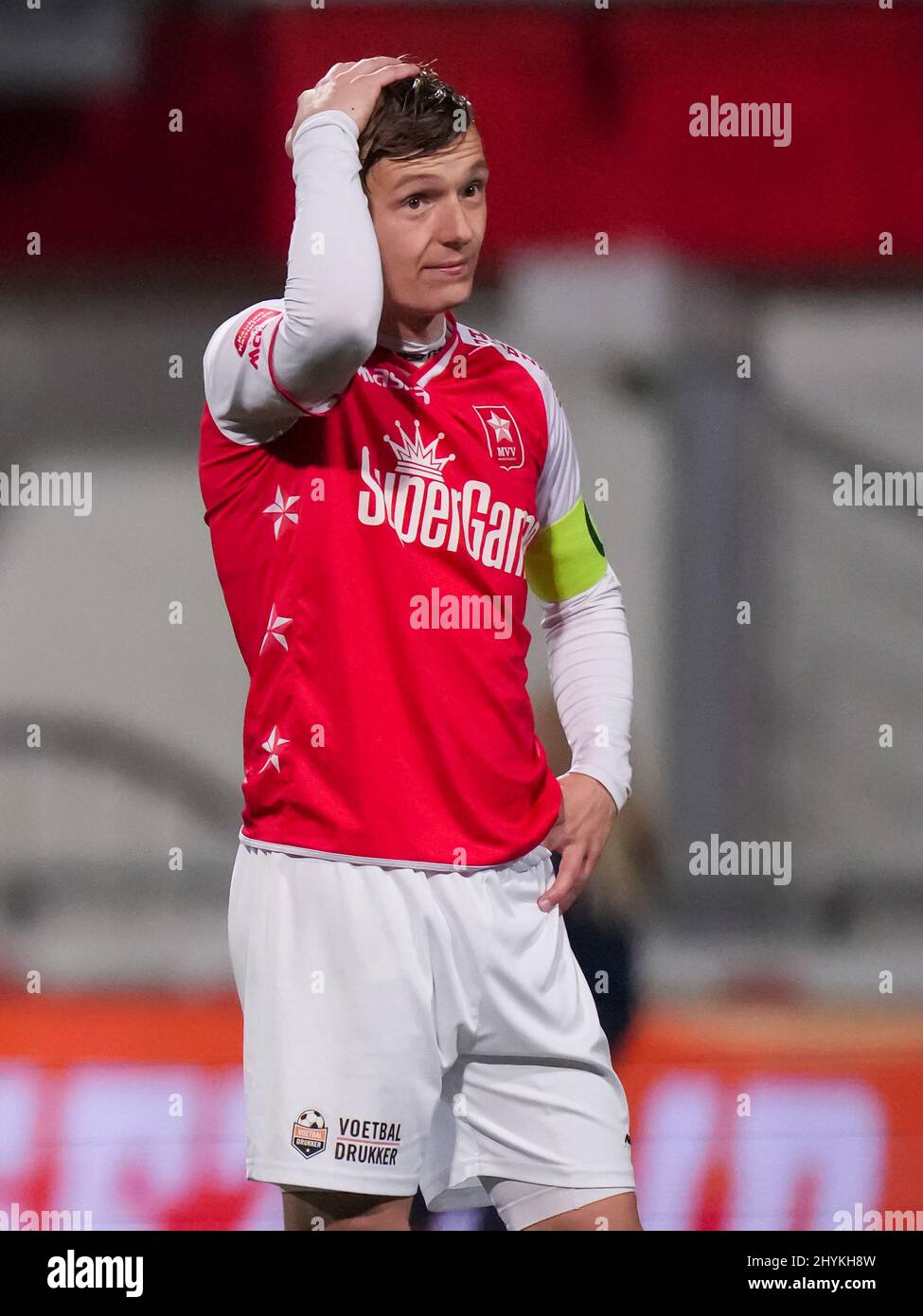 MAASTRICHT, NETHERLANDS - MARCH 14: Sven Blummel of MVV Maastricht ...