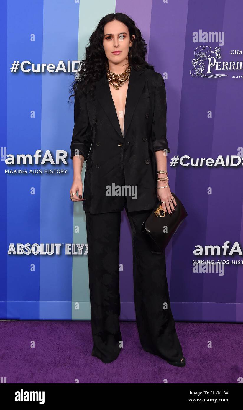 Rumer Willis at the 2019 amFAR Gala Los Angeles held at Milk Studios on ...