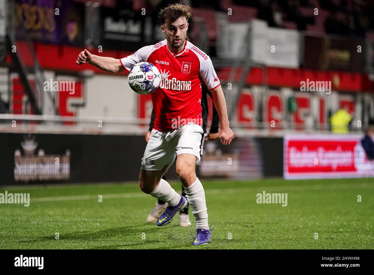 MAASTRICHT, NETHERLANDS - MARCH 14: Mart Remans of MVV Maastricht ...