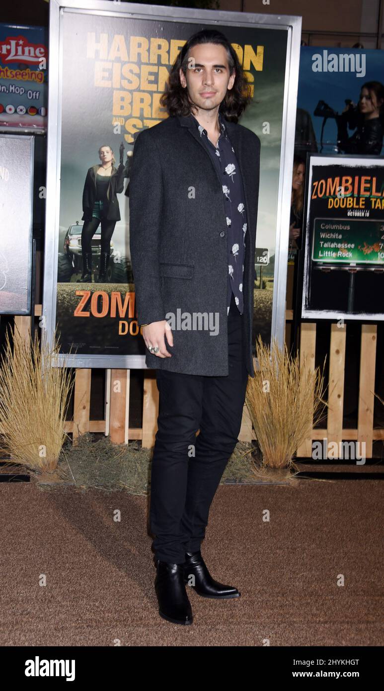 Nick Simmons at the "Zombieland Double Tap" World Premiere held at the ...
