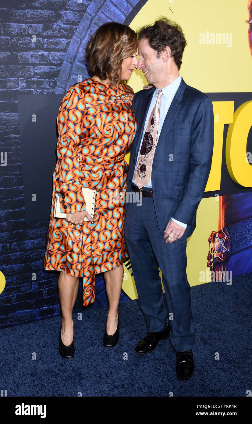 Tim Blake Nelson and Lisa Benavides attending the HBO's "Watchmen" Los ...