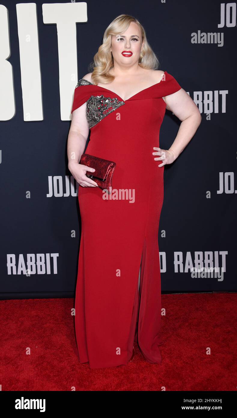Rebel Wilson arriving at Fox Searchlight's JoJo Rabbit premiere in Los ...