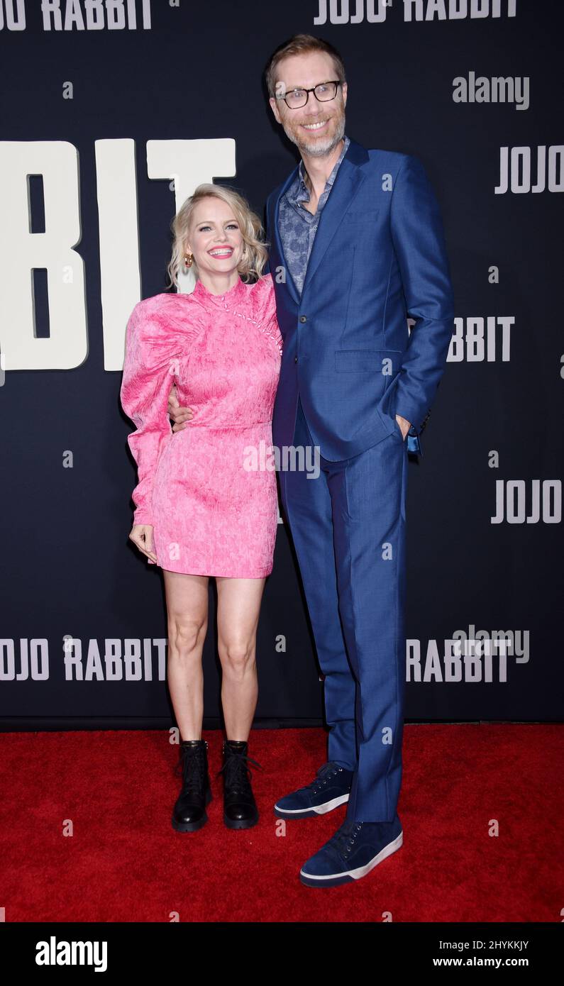 Stephen Merchant and Mircea Monroe arriving at Fox Searchlight's JoJo ...