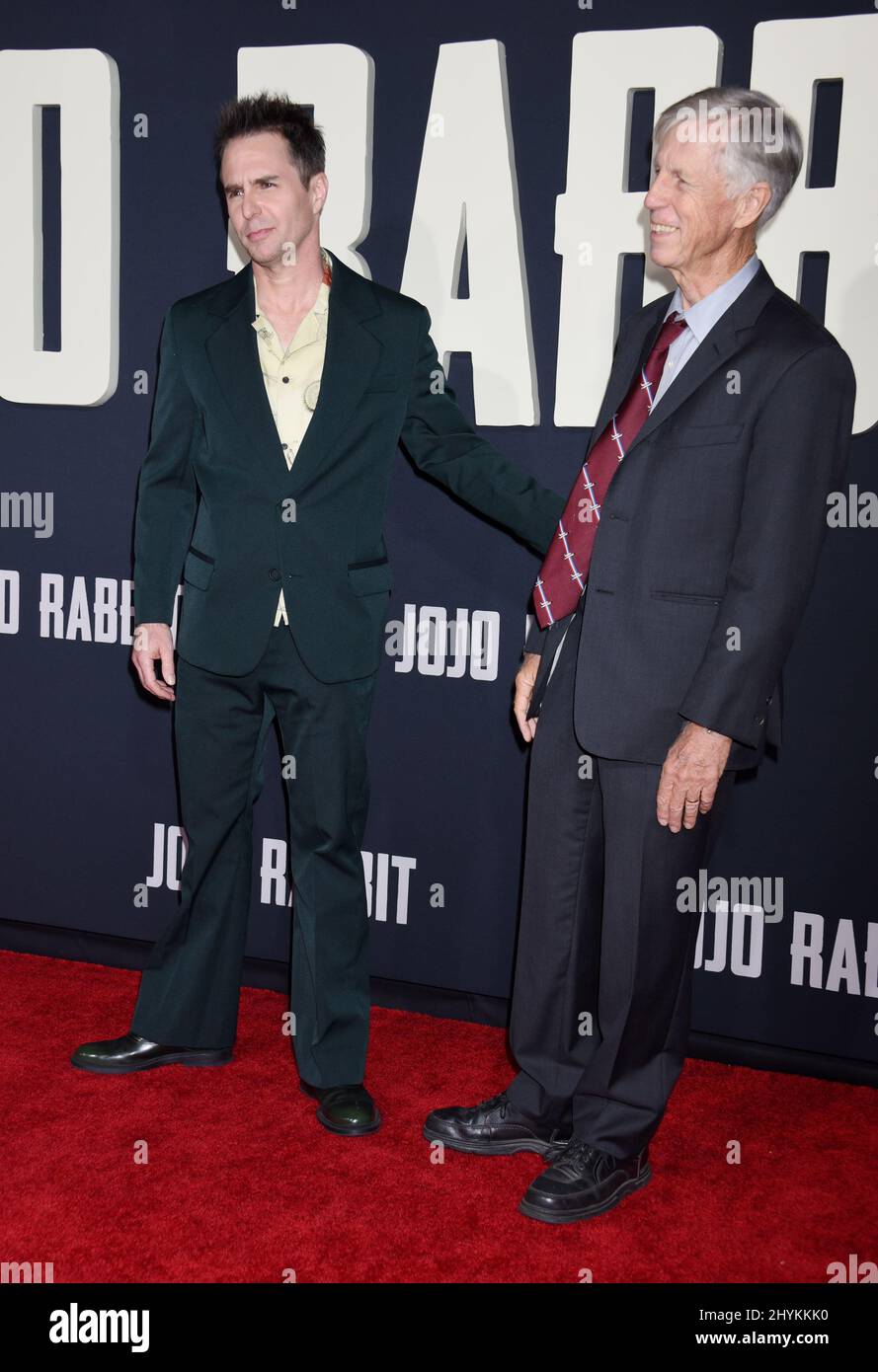 Sam Rockwell and Pete Rockwell arriving at Fox Searchlight's JoJo ...