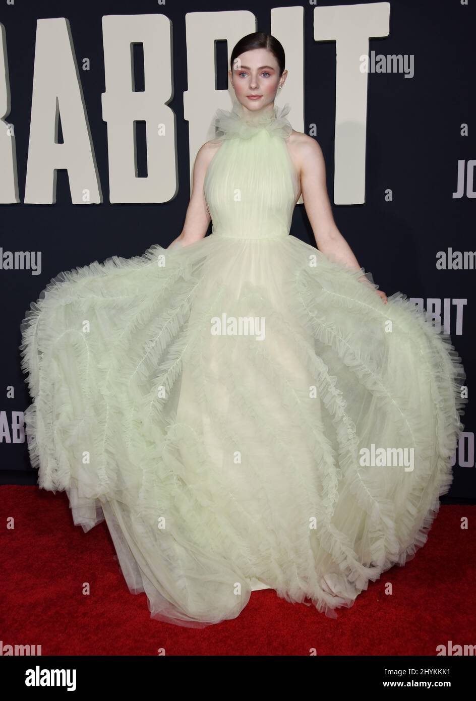 Thomasin McKenzie arriving at Fox Searchlight's JoJo Rabbit premiere in ...