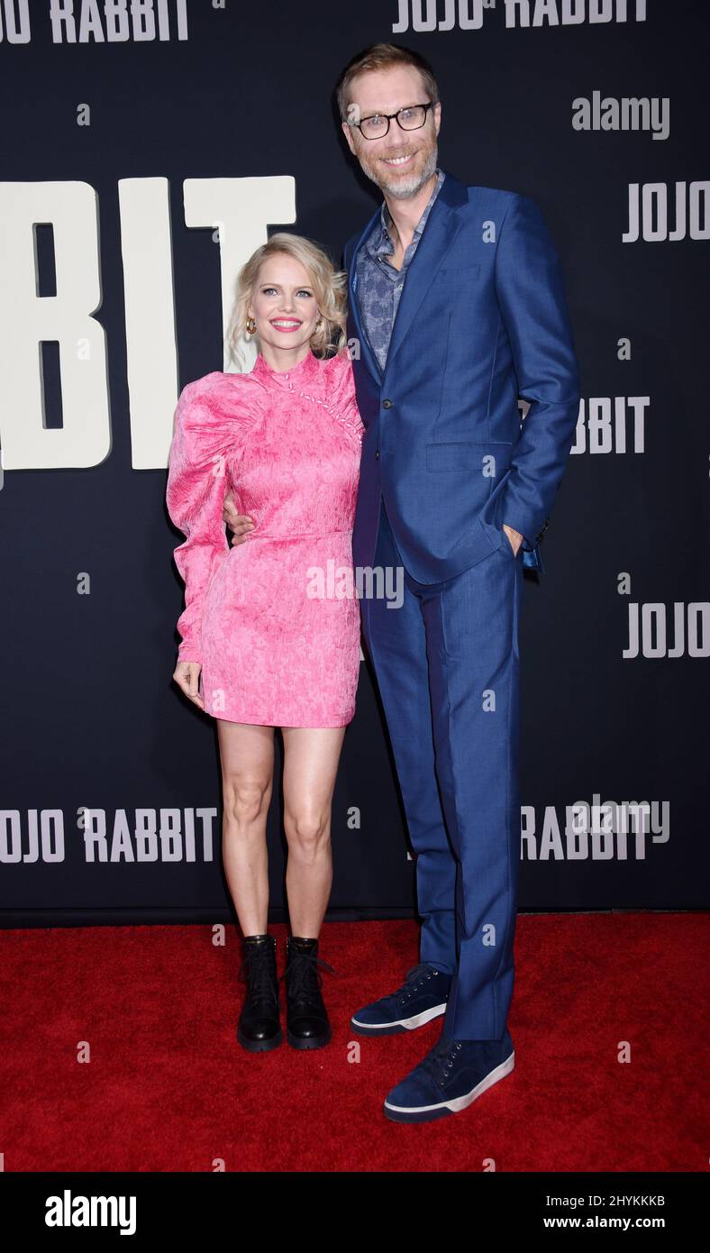 Stephen Merchant and Mircea Monroe arriving at Fox Searchlight's JoJo ...