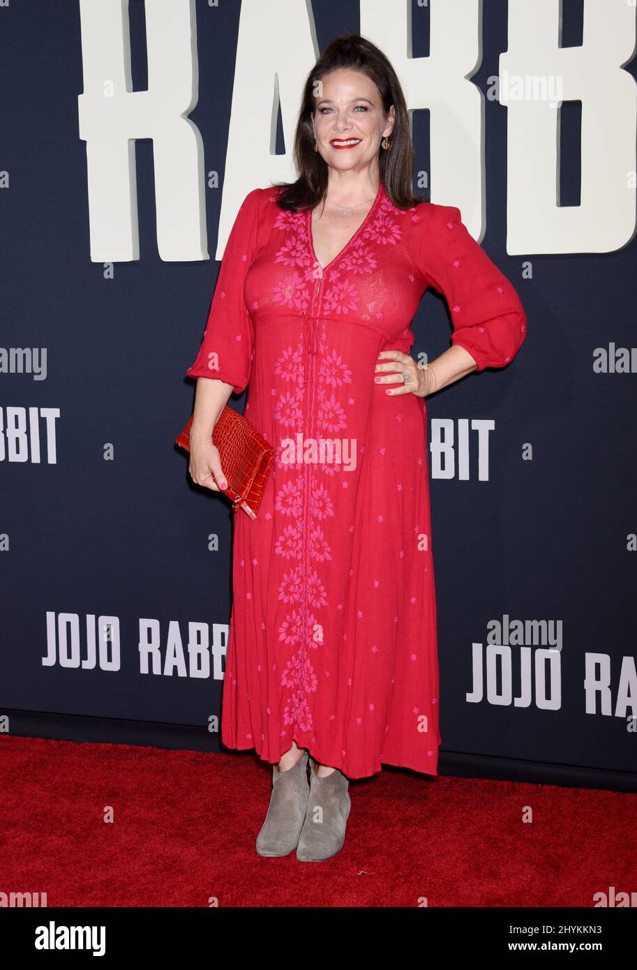Meredith Salenger arriving at Fox Searchlight's JoJo Rabbit premiere in ...
