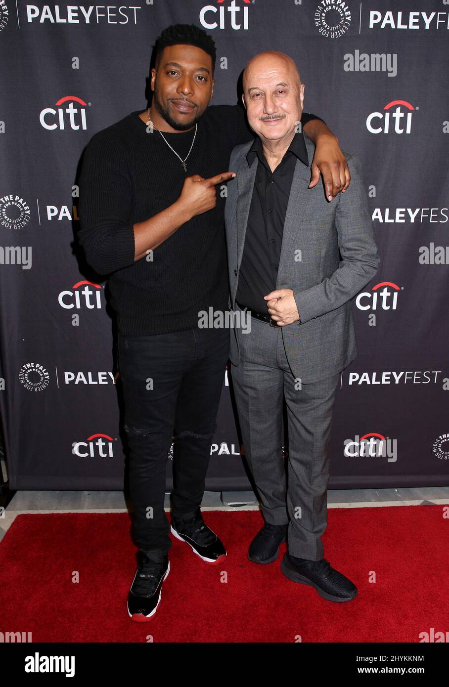 Jocko Sims & Anupam Kher arriving at PaleyFest NY: New Amsterdam at The ...