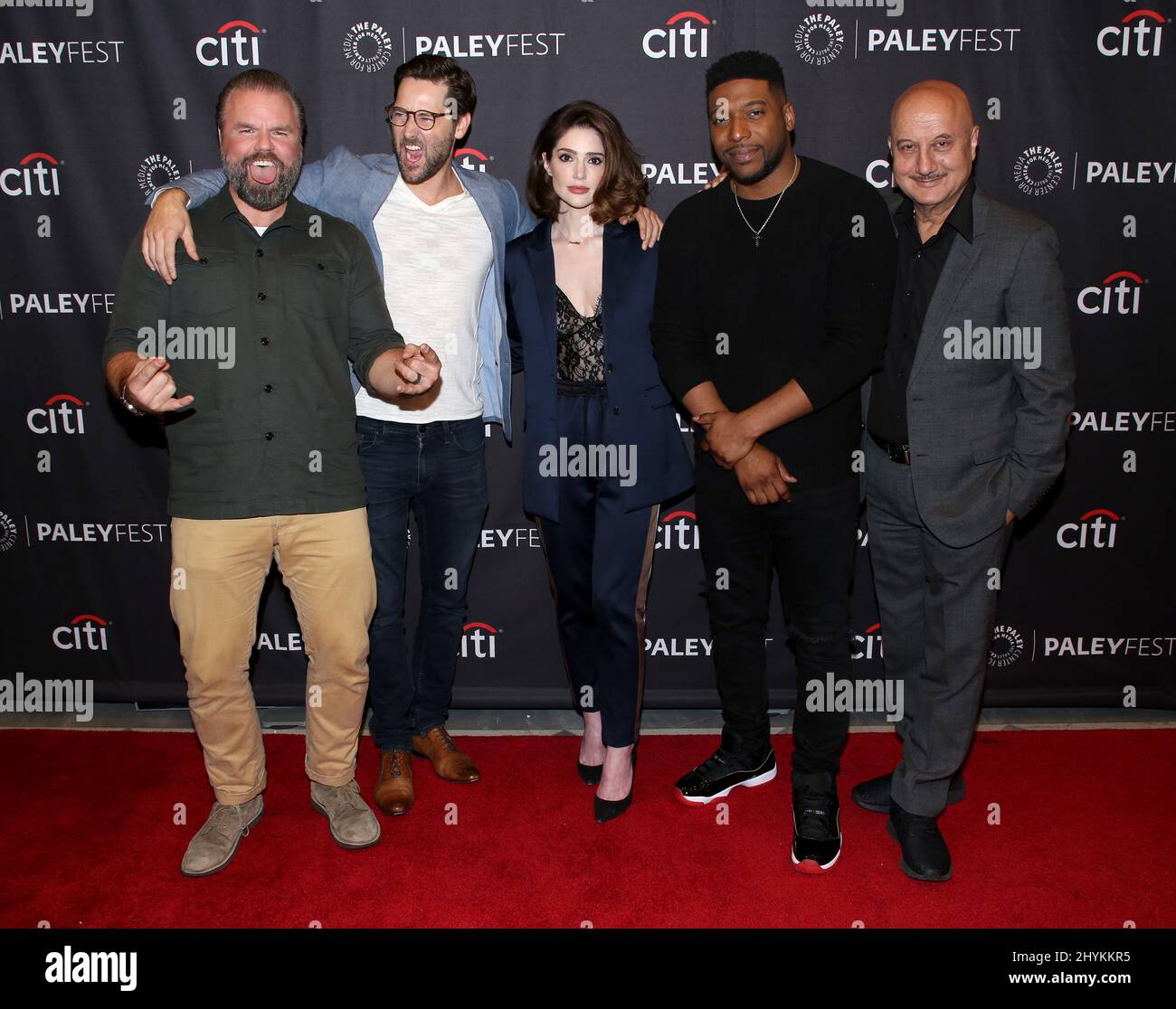 Tyler Labine, Ryan Eggold, Janet Montgomery, Jocko Sims & Anupam Kher ...