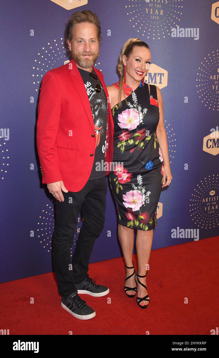 Katie Cook and Adam Shoenfeld at the 2019 CMT Artists of the Year held ...