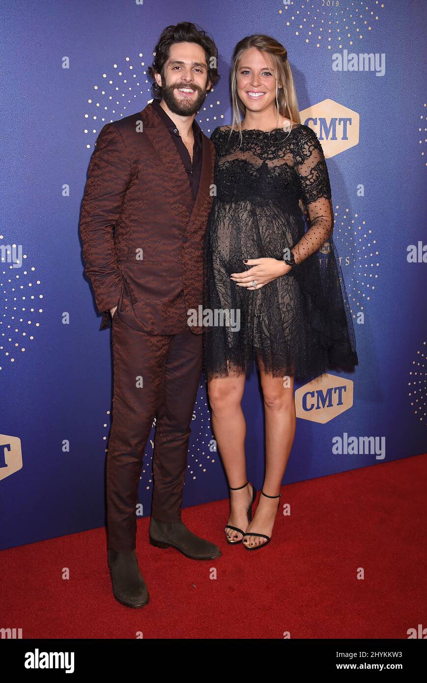 Thomas Rhett and Lauren Gregory at the 2019 CMT Artists of the Year ...
