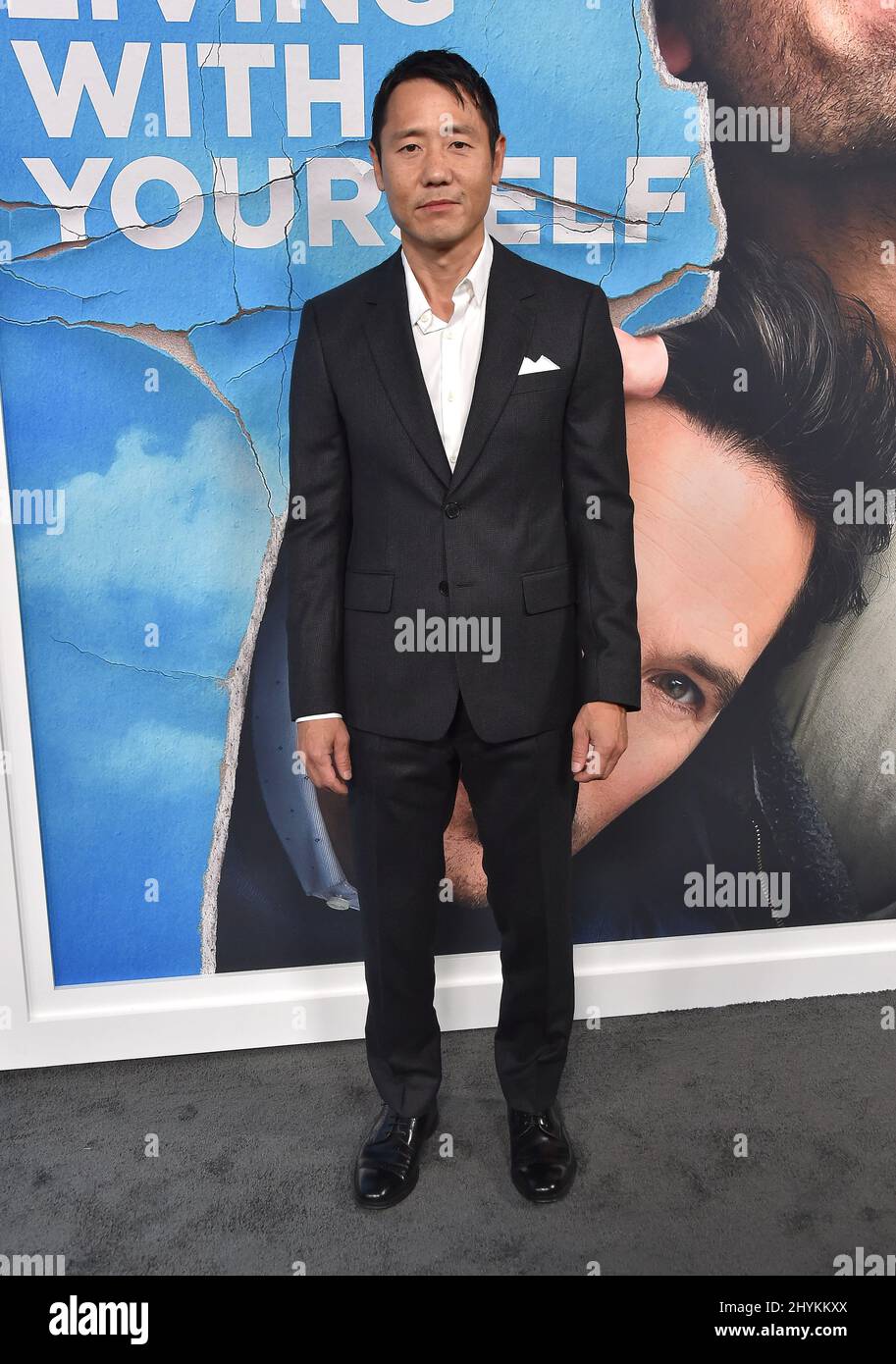 Rob Yang arriving to the Netflix premiere of '€˜Living With Yourself' at ArcLight Cinema Stock ...