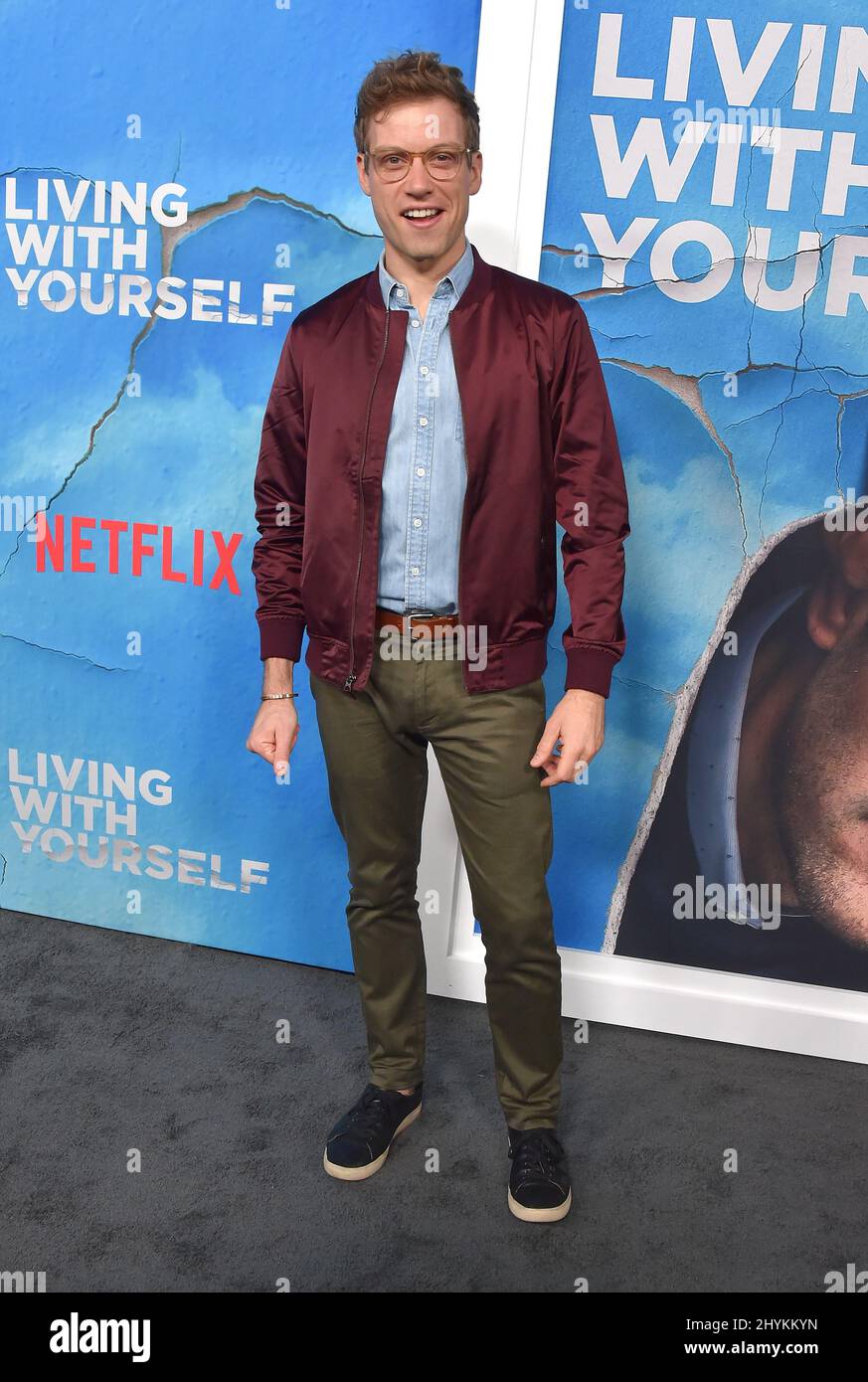 Barrett Foa arriving to the Netflix premiere of '€˜Living With Yourself ...